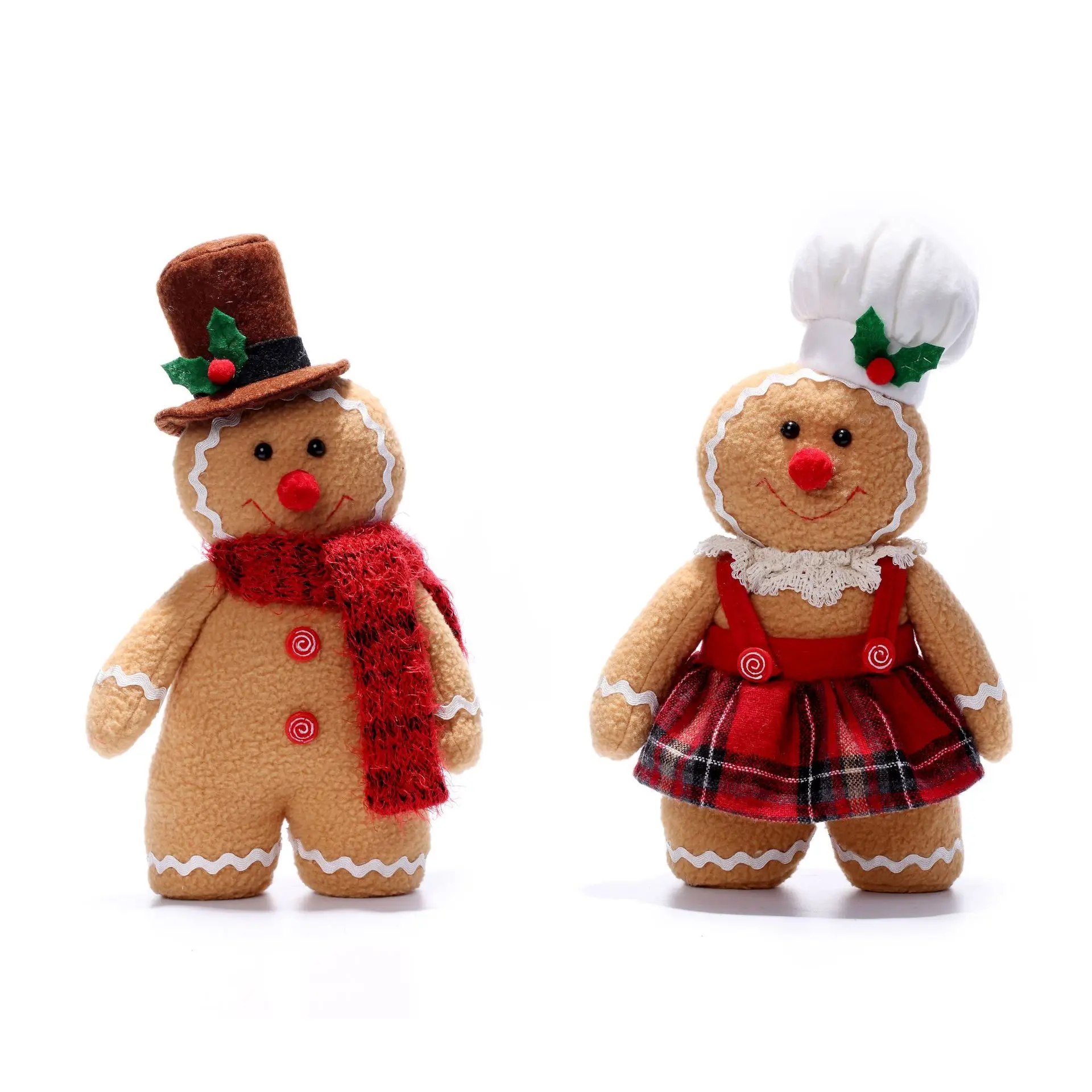 Christmas Gifts Gingerbread Custom Soft Toys Reindeer Santa Stuffed ...