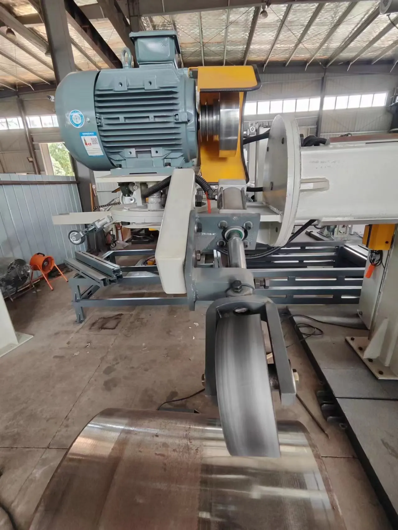 Automatic 240mm Stainless Steel Tank Polishing Machine