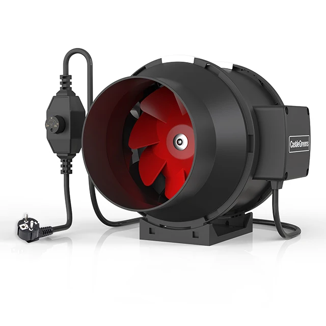 6 Inch Mixed Flow Air Extractor Low Noise Grow Tent Hydroponic ...