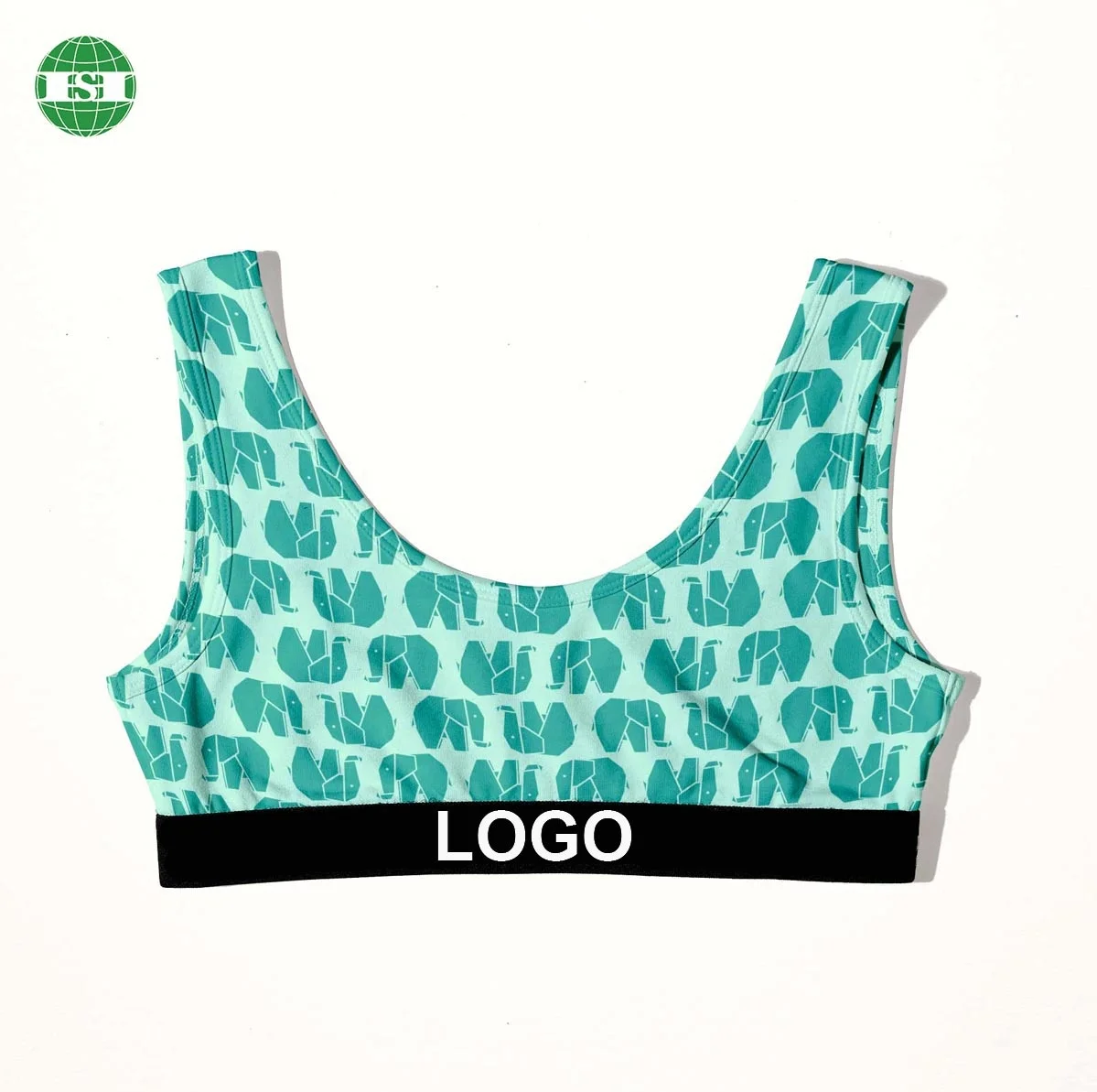 Customised logo Sport Bra and Panties Graphic All Over Print 2 Pieces ...
