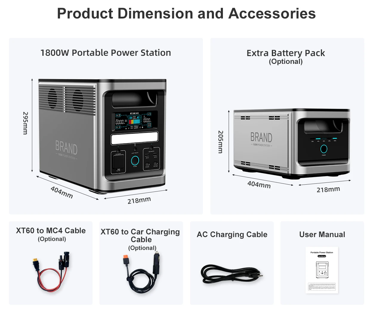 1800W Portable Power Station Build in 1536Wh LiFePo4 Battery with UPS ...