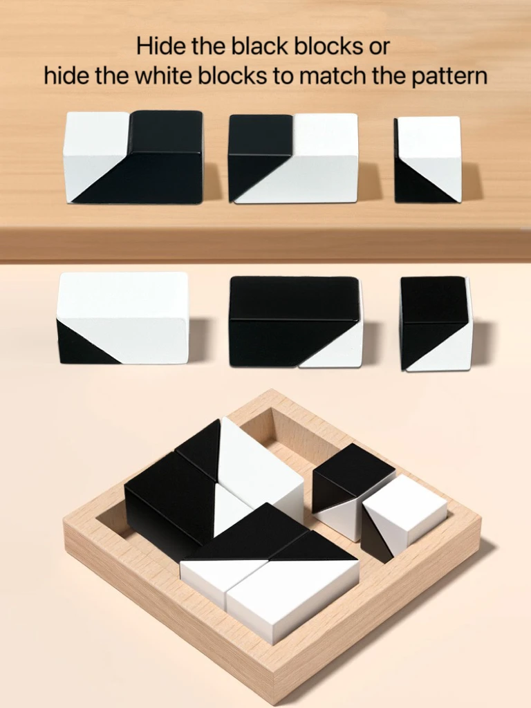 Hidden Wooden Block Puzzle 3D Block Puzzle Game for Ages 3-12