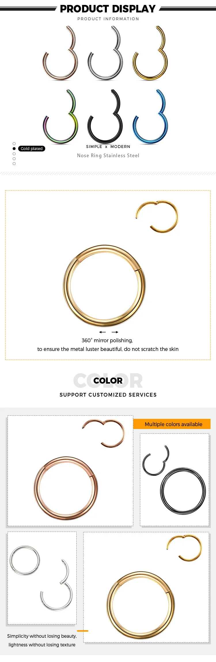 Stainless Steel Dangle Belly Button Rings For Women Navel Rings Barbell ...