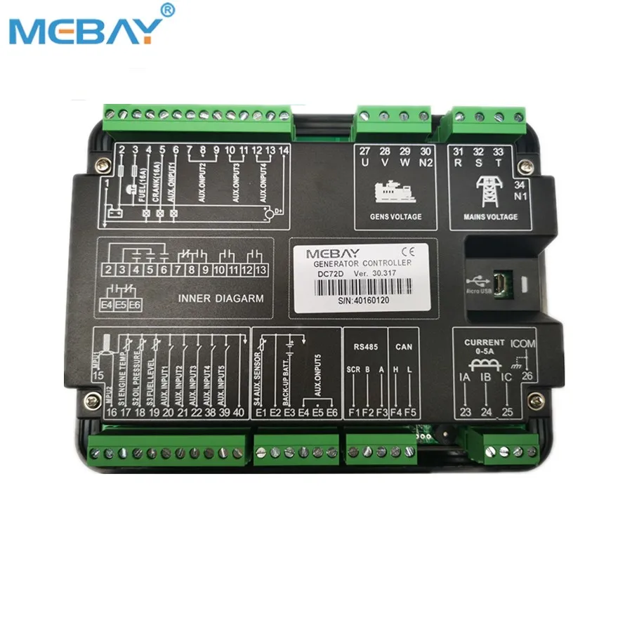 Mebay Generator Controller Generator Control Panel Dc72dr Replace ...