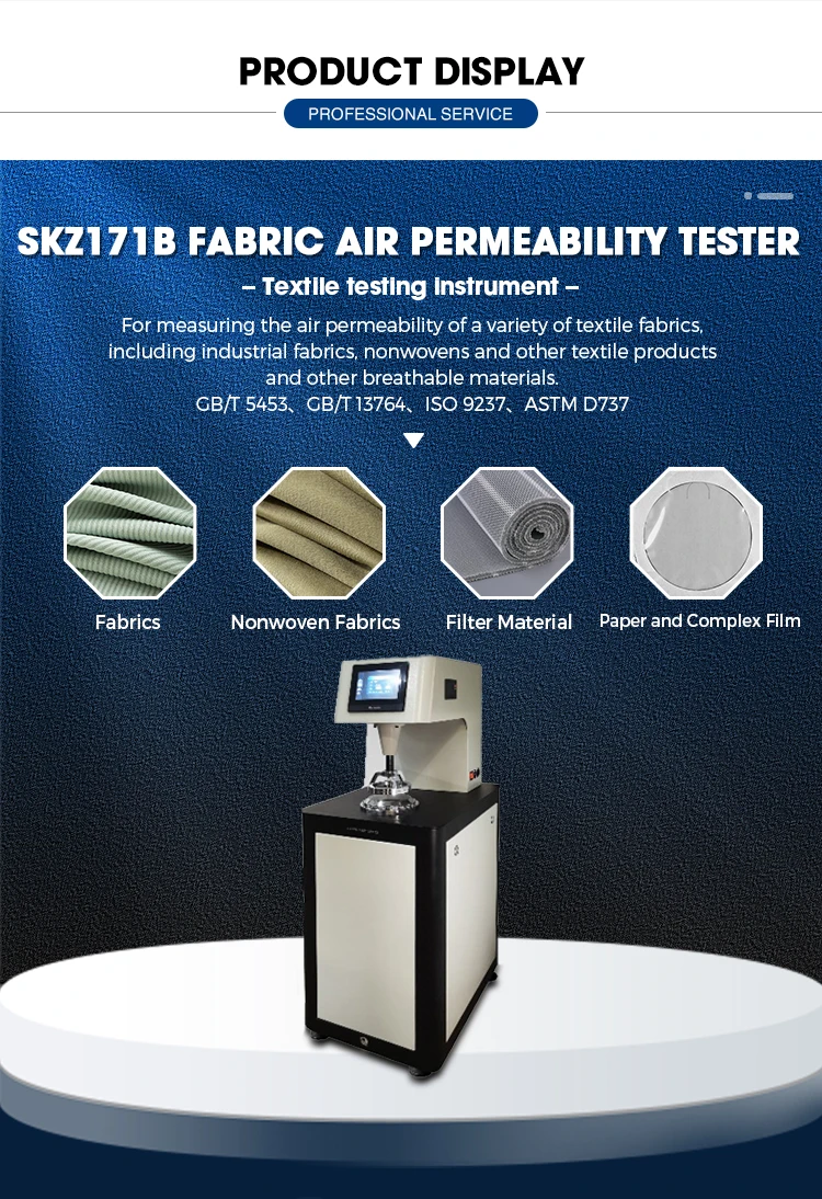 Skz171b Astm D737 Gas Permeability Test Digital Fully Automatic Textile ...