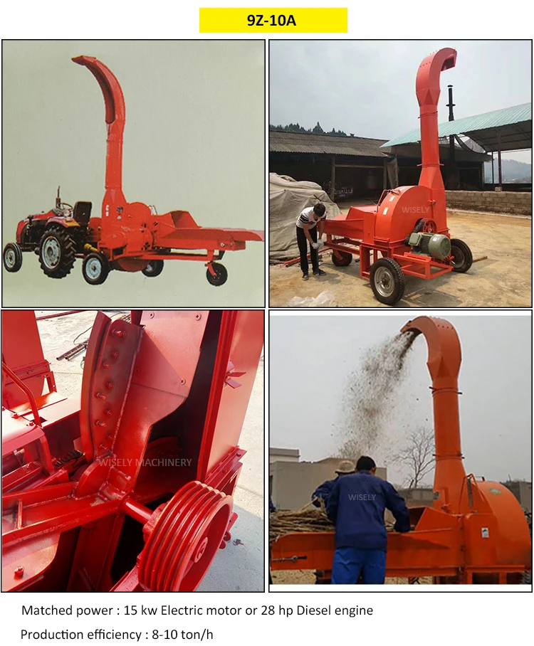 Small Grass Shredder Hay Chopper for Animal Feed - Easy to Operate