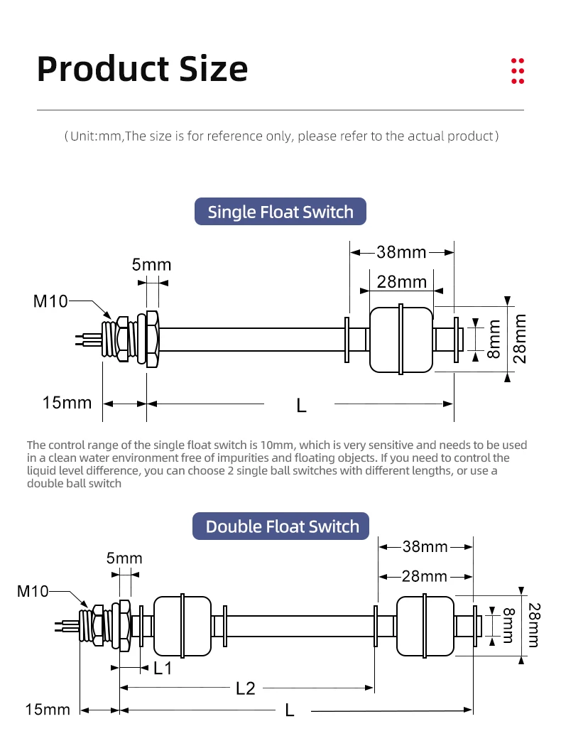 Auto Electric Float Switch - Precision Liquid Level Control