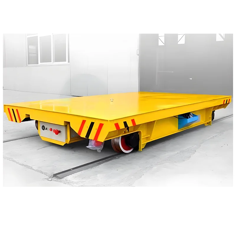New Industrial Battery Powered Steel Trackless Electric Flat Car with 1 ...
