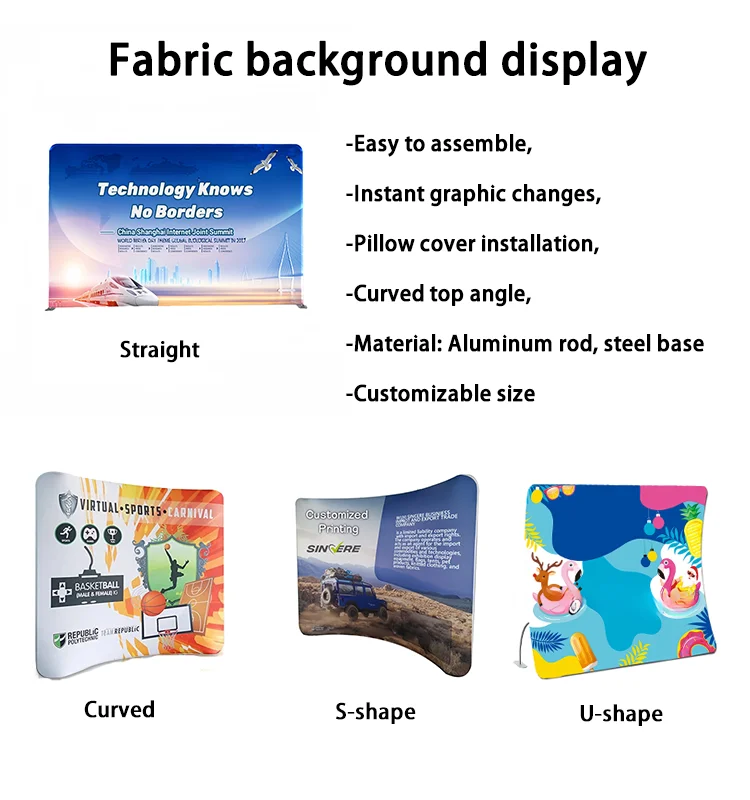 Photo Booth Backdrops - Customizable Tension Fabric Displays