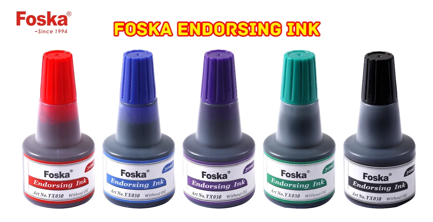 Foska Promotion 30ml Stamp Pad Ink Water Base Bottle Stamp Ink For ...