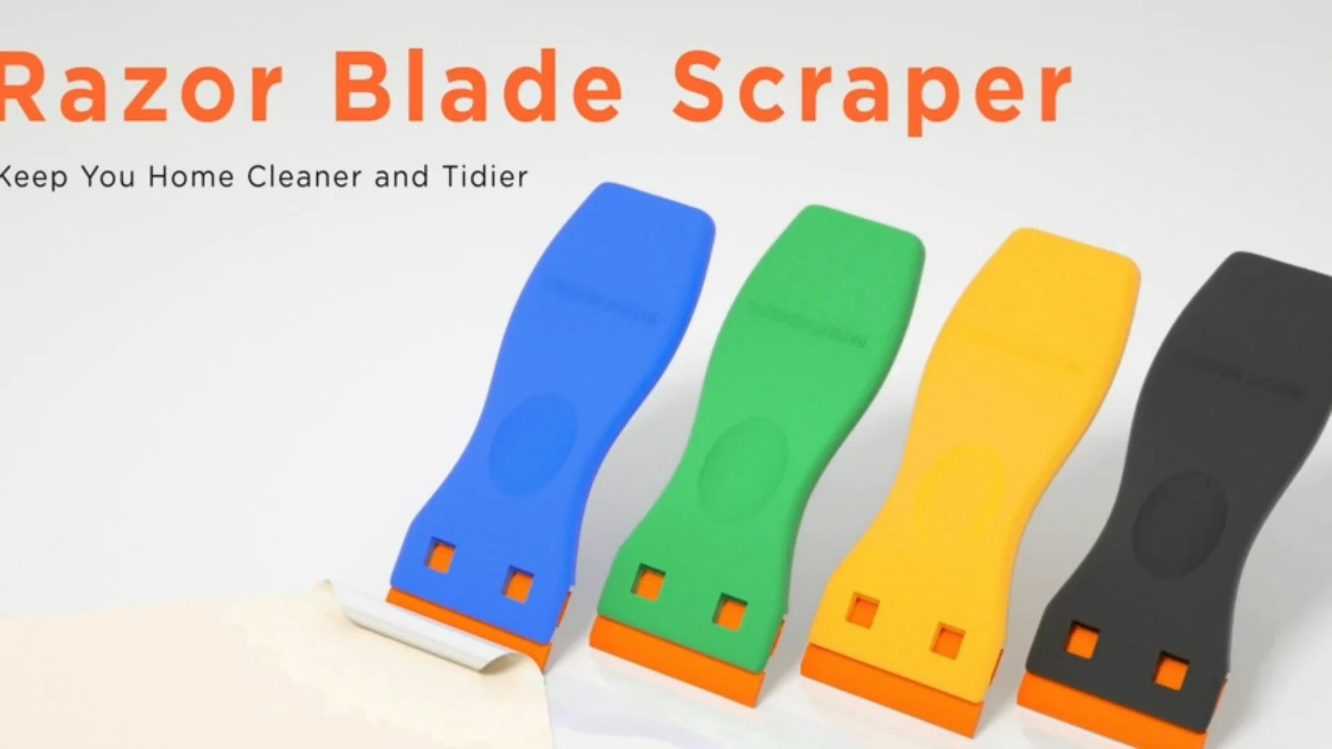 Plastic Razor Blade Scraper Wall Putty Knife Multi Types Remove Label ...