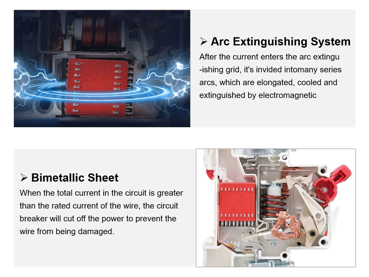 2p 63a 400v Ac 6ka Mcb Mini Circuit Breaker For Home Over Current ...