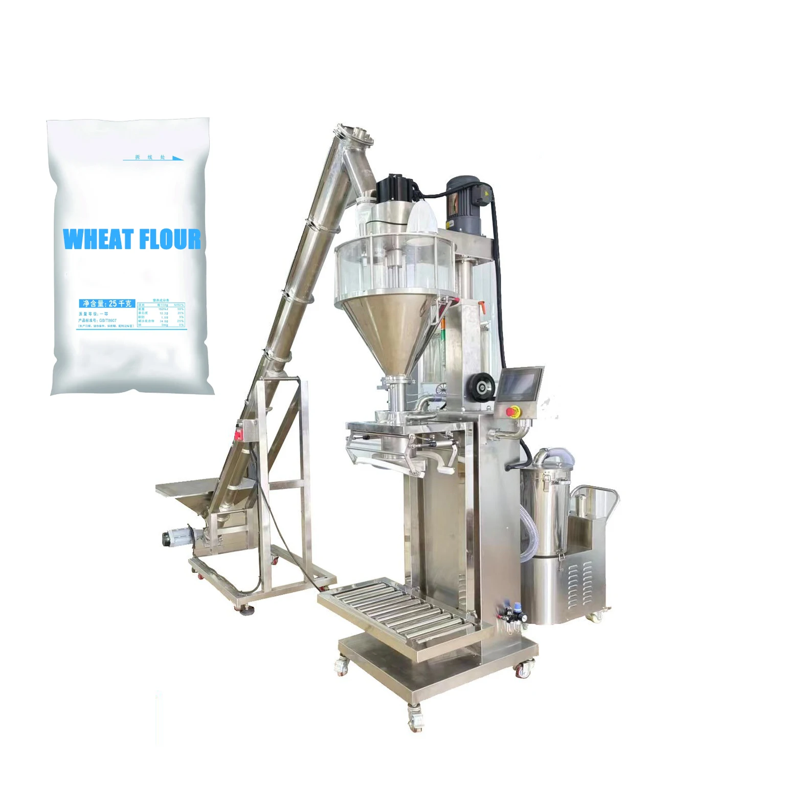 Full Automatic 1 Kg -25kg Corn Rice Yam Flour Powder Sachet Bag ...