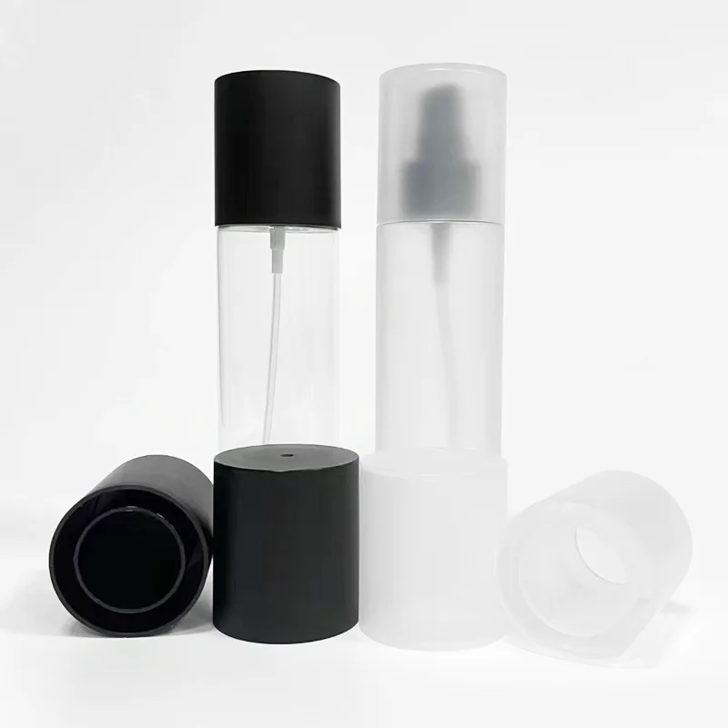 Frosted Plastic Spray Bottles 150ml Empty Round Plastic Spray Bottle ...