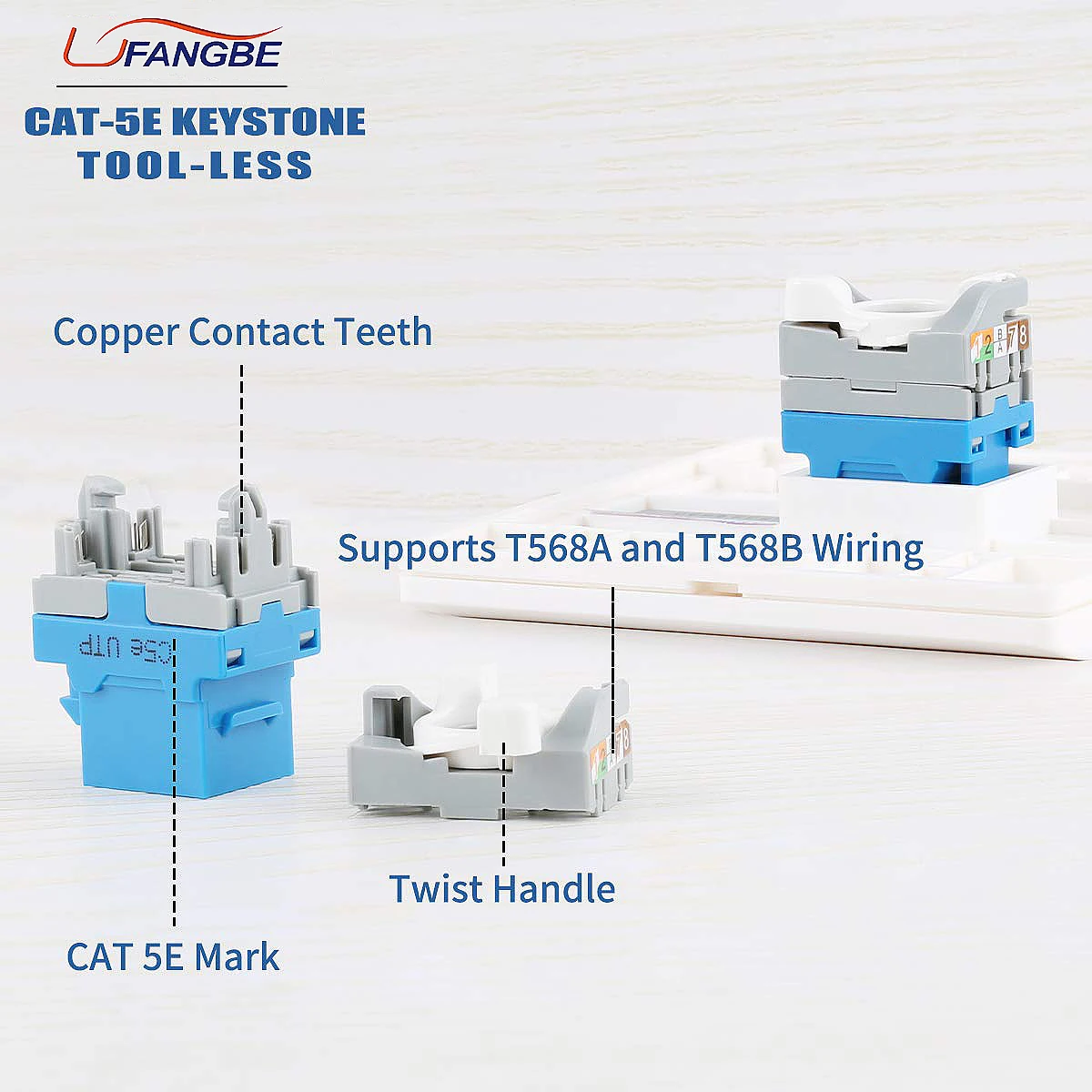 Legrand French Jacks Connectors Oem Cat5 Cat5e Degree Utp Plate Wall Keystone Rj45 Modular Jack ...