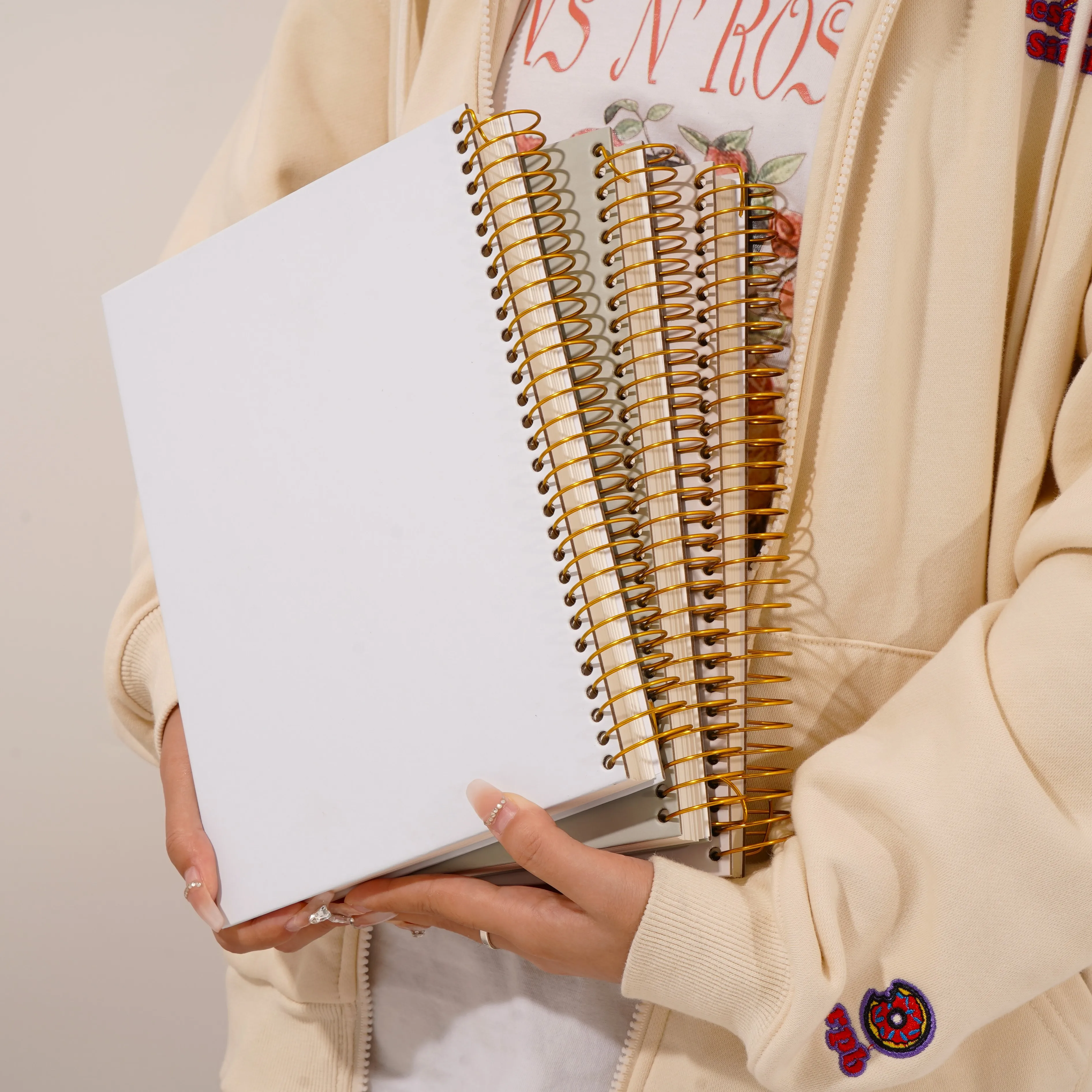 7 * 10 B5 hard cover spiral notebook hardcover journal for students ...