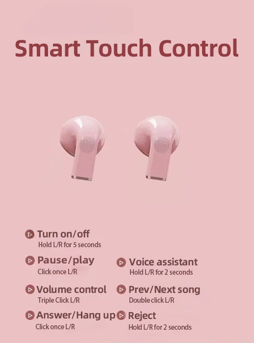 Pro5S Semi In-Ear Wireless Earbuds for Sports and Gaming - HiFi Sound ...