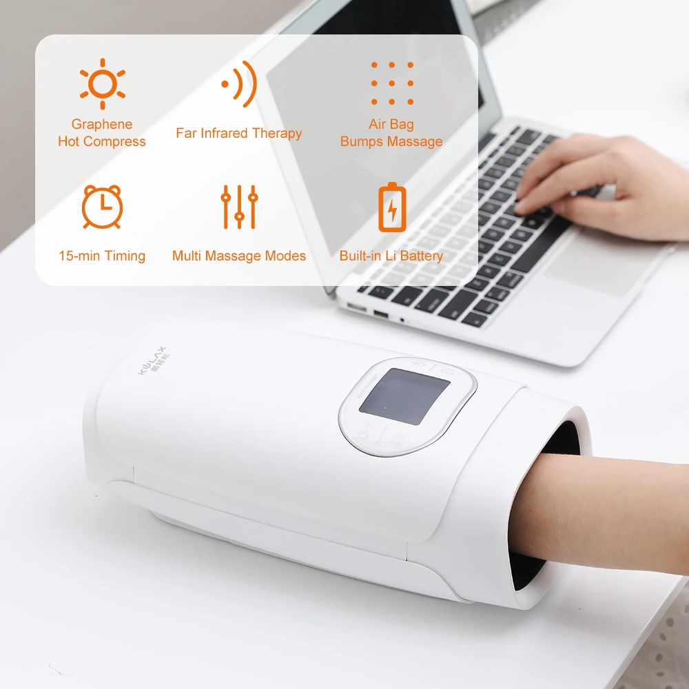 Graphene Hot Compress Therapy Acupressure Finger Relax Machine for Hand ...