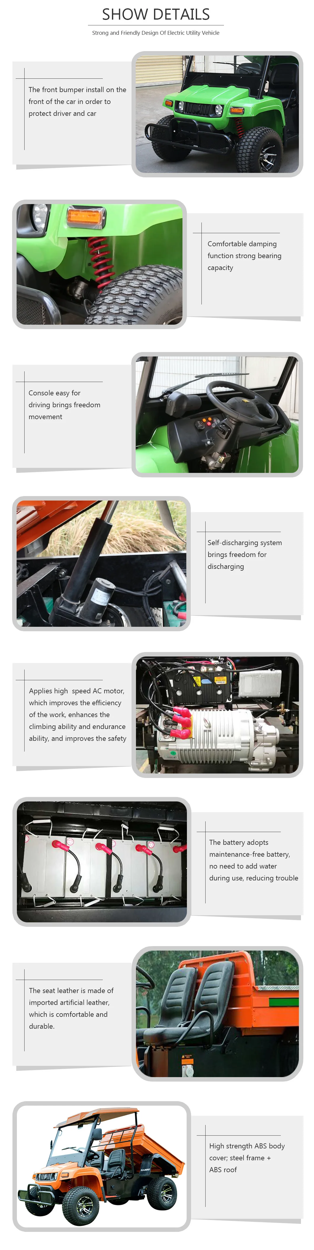 Small Utility Track UTV Farm Vehicle - YATIAN GM5000E