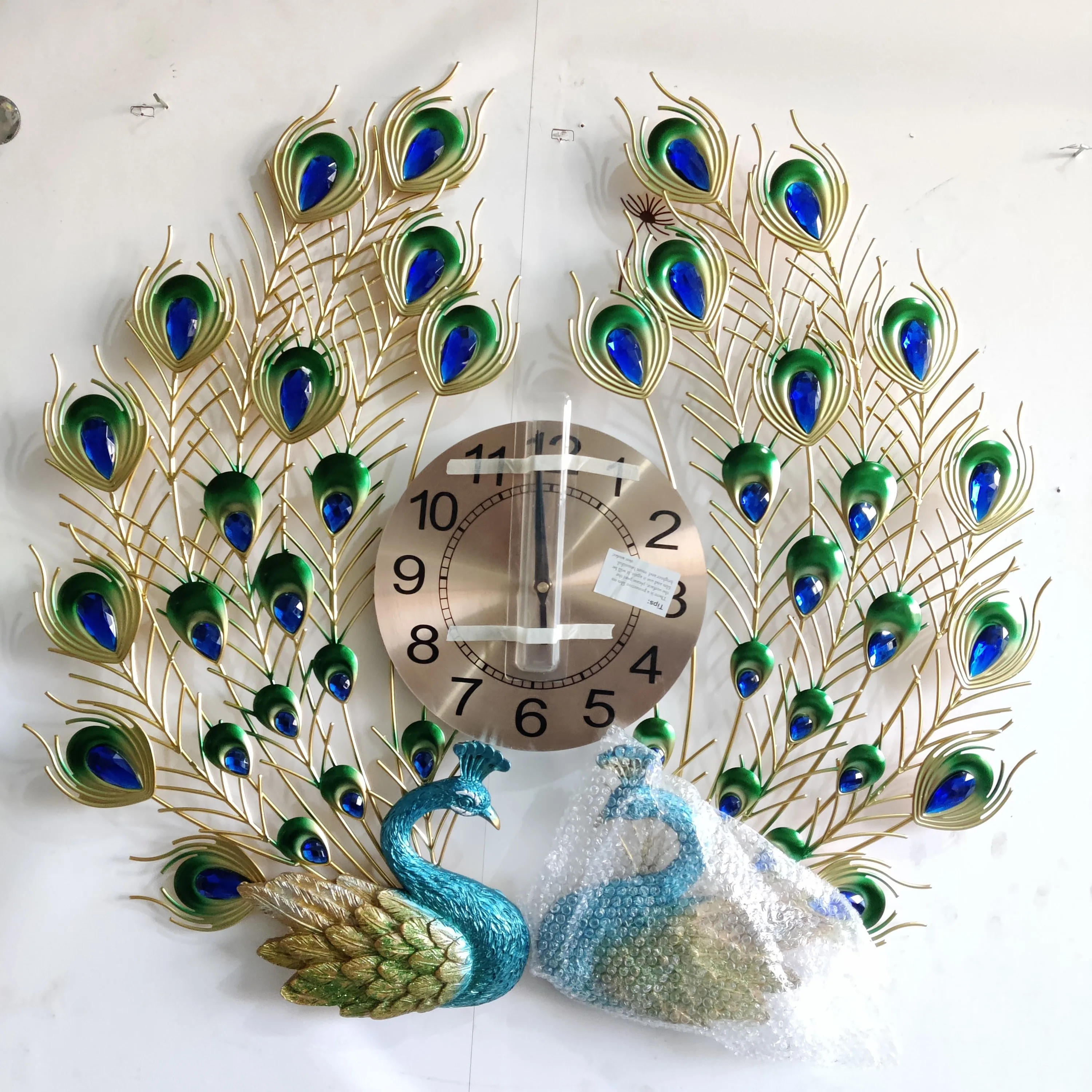 Hulee Iron Metal Art Clock Dining Room Brand New Nautical Vintage ...