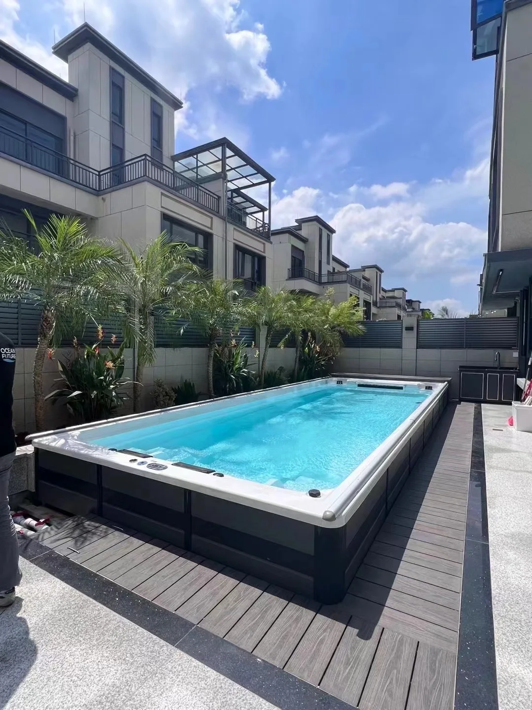 8 Meters Large Size Swimming Spa Pool with Balboa Control