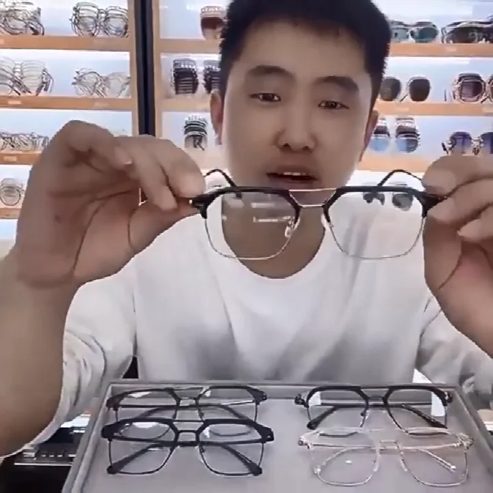 Vintage Rectangle Computer Glasses Square Men Women Brand Designer High ...