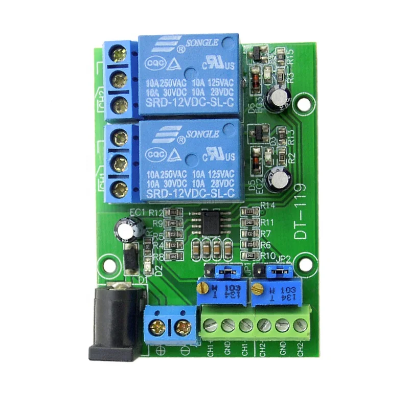 Taidacent Two Way Voltage Comparison Module Comparator Voltage Relay ...