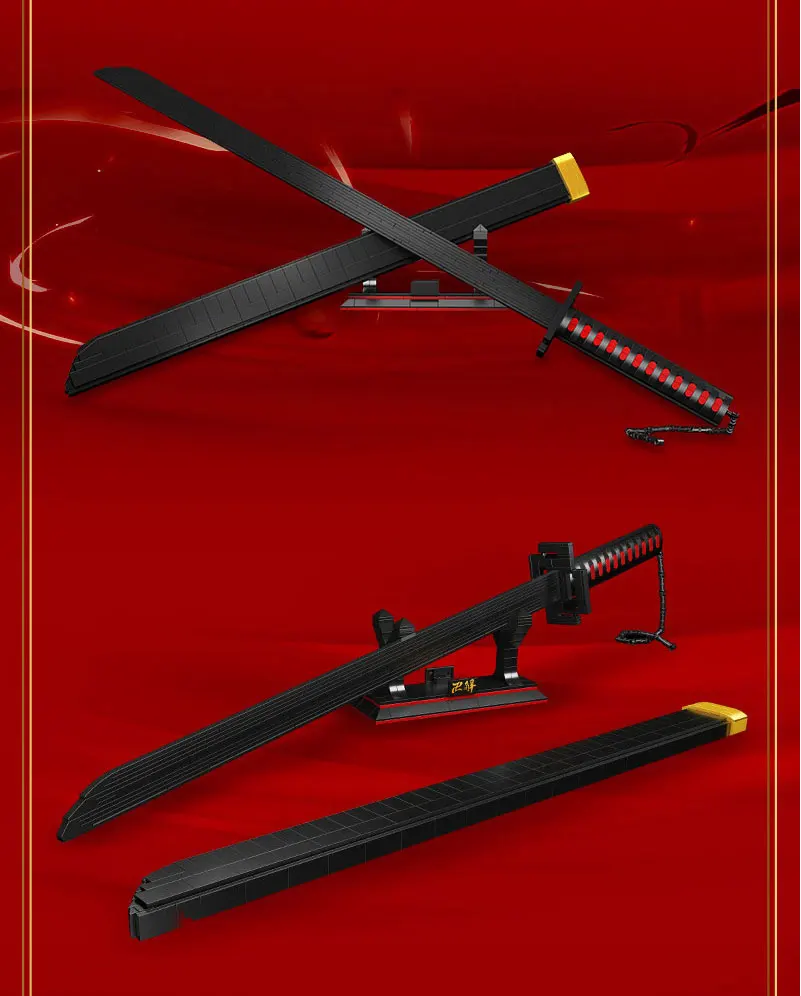 DK1501 Anime Bleach Kurosaki Ichigo Katana Sword Model