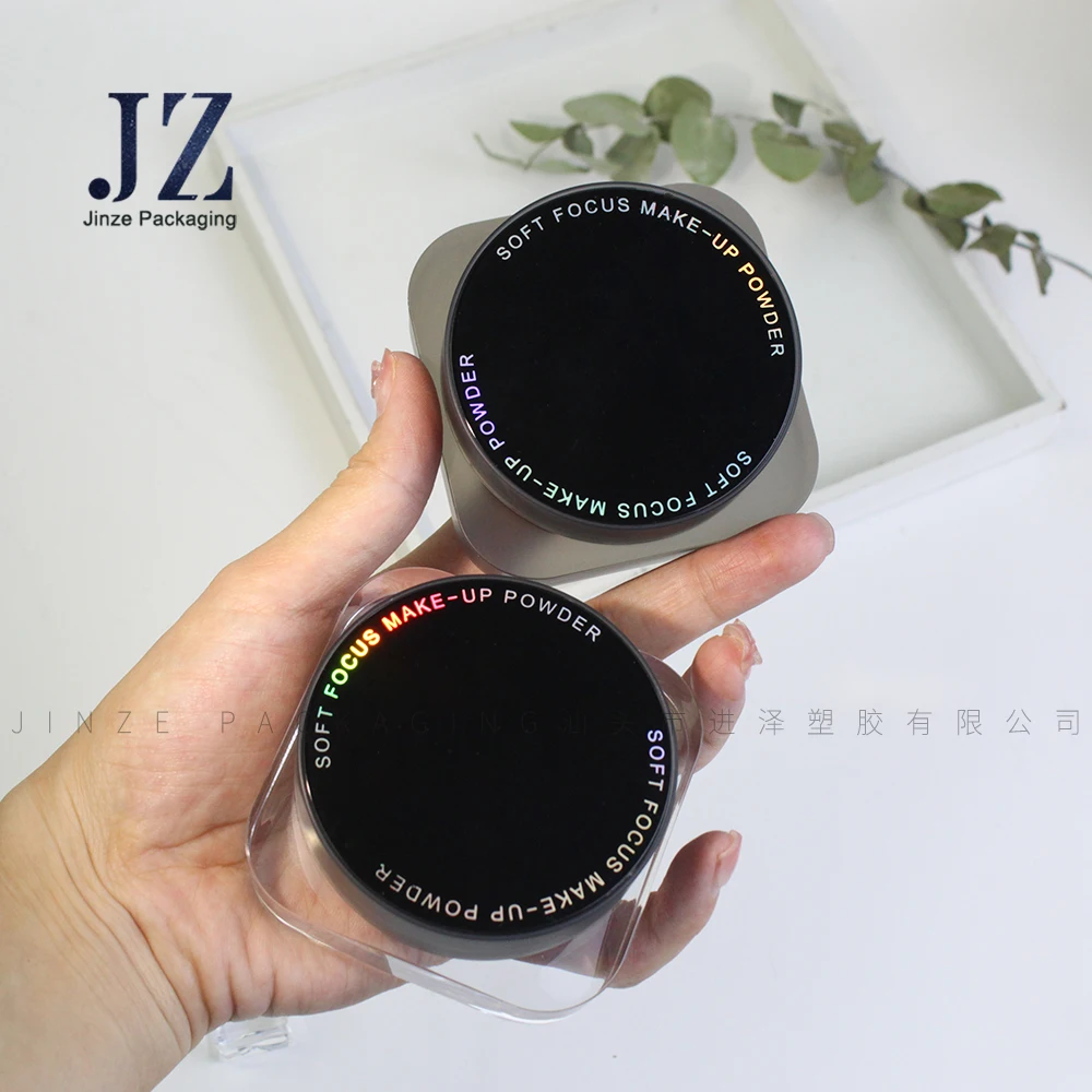 Jinze Heavyweight Pink Cosmetic Packaging Square Loose Powder Case ...