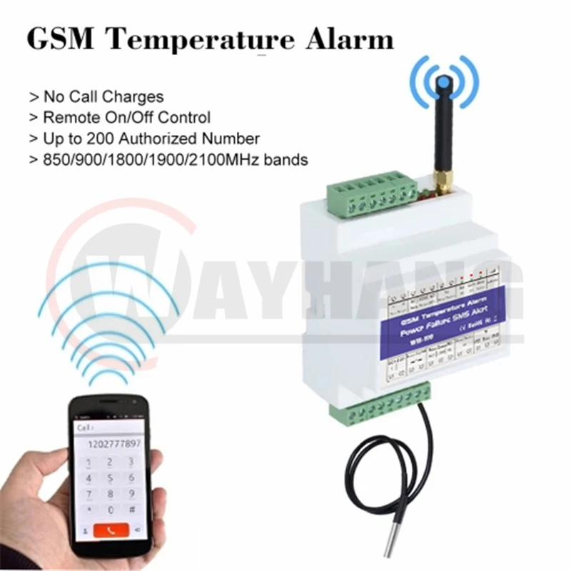 GSM Remote Relay Switch Access Controller - Power Status Monitoring