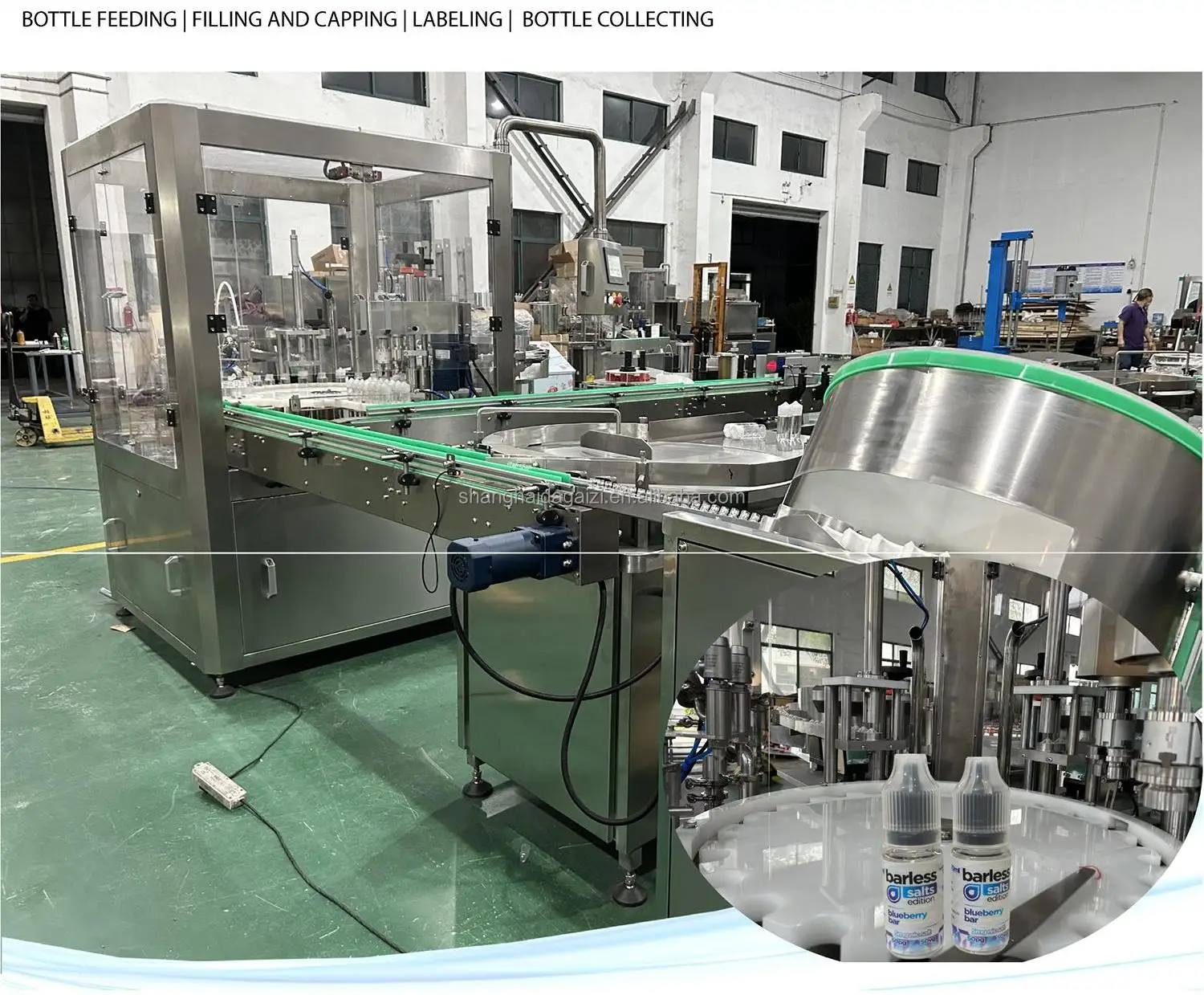 Automatic Monoblock Filling Capping And Labeling Line For Solvent ...