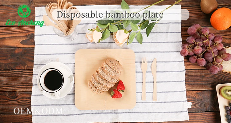Shop Our Table Ware - Disposable Dishes Made from Bamboo