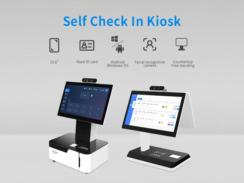 Self Check In Kiosk Countertop Capacitive Touch Screen Room Card Issue ...