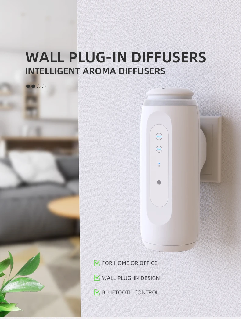Wall Plug in Electric Aroma Diffuser NEW Arrival Bluetooth Operate ...