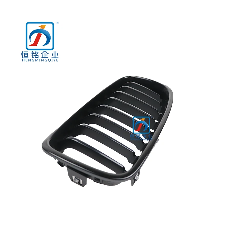 Gloss Black F35 Single Slat Front Bumper Kidney Grill For Bmw 3 Series ...