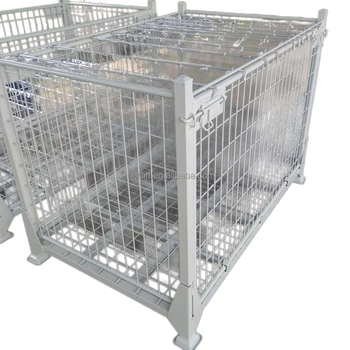 Metal Mesh Box Pallet For Store And Storage Metal Mesh Cage - Buy Mesh ...