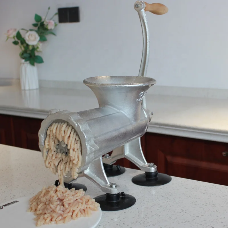 Hand Operated Manual Meat Mincer - Cast Iron Corn Grinder