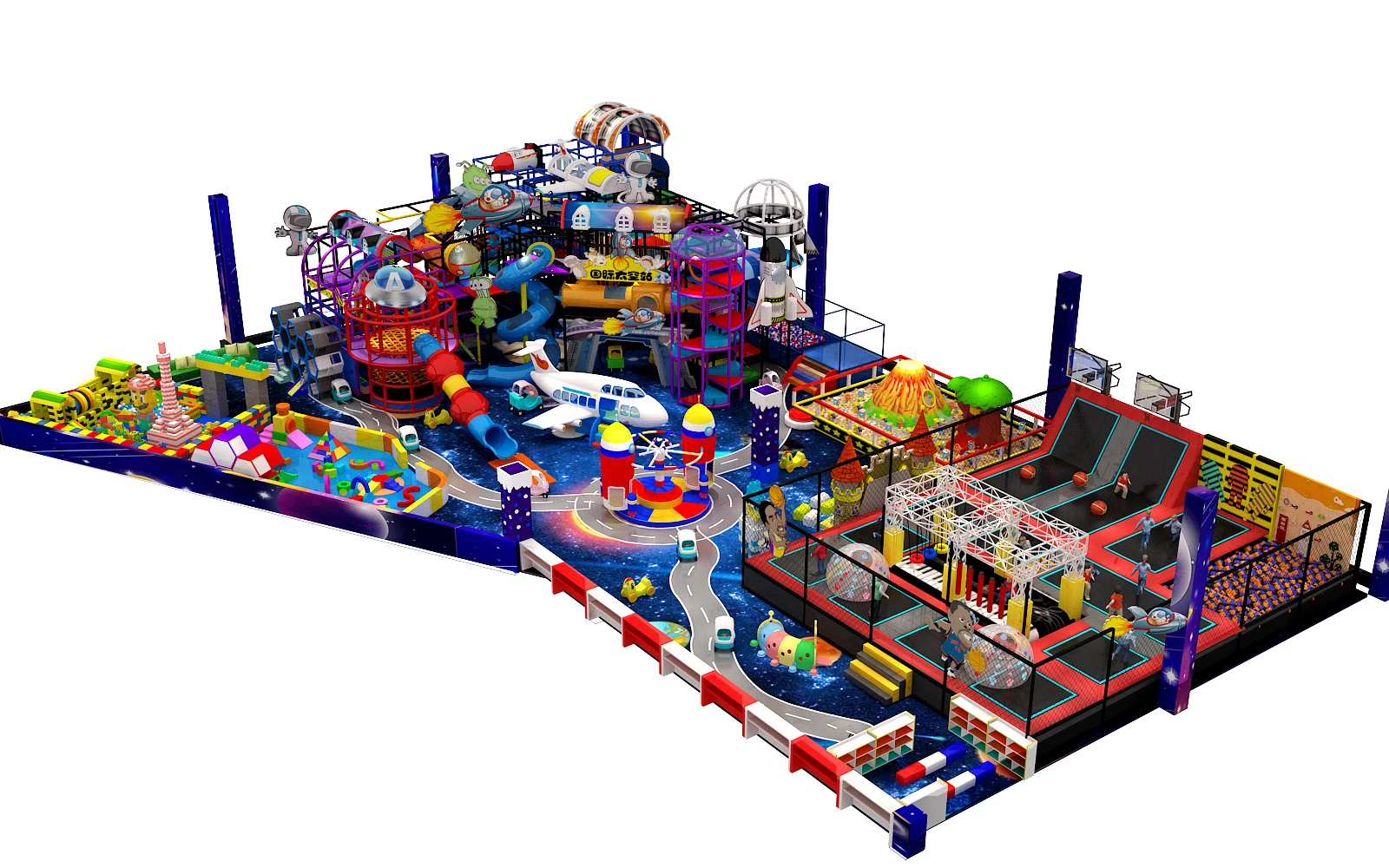 Most Popular Space Style Children Play Equipment Indoor Playground