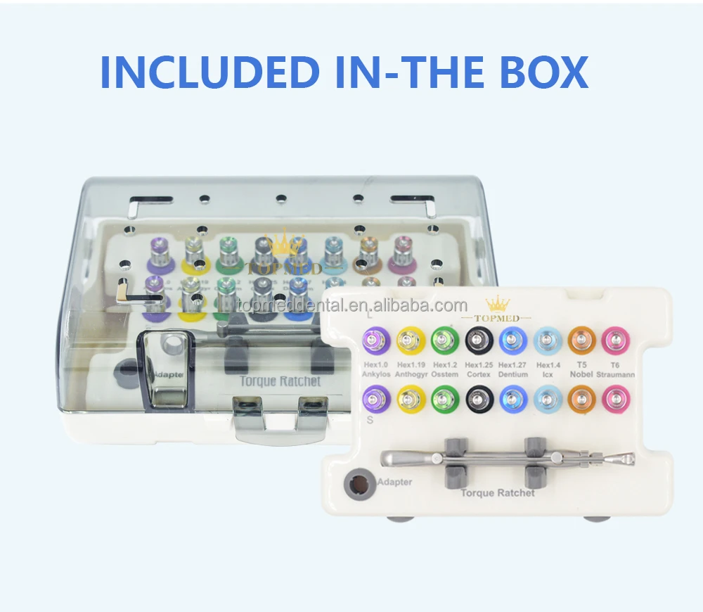 Dental Implant Prosthetic Kit 16 Pcs Mini Screwdrivers Drivers Systems ...