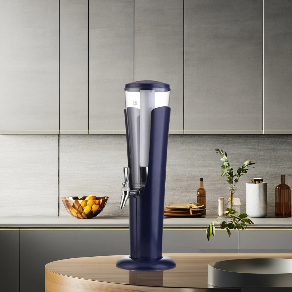 Portable 3 Litre Beer Tap Dispenser Tabletop Cold Drink Tower for ...