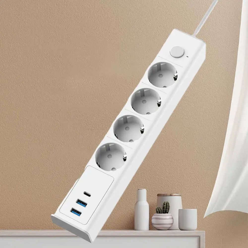 Oswell French Multiple Extension Socket Power Extension Board Socket Eu ...