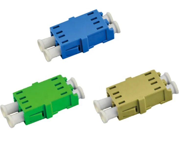 Adapter Fiber Optic LC to LC Duplex Fiber Optic SM Plate FTTx Connector ...