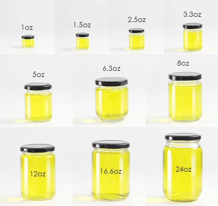 Metal Lid Wide Mouth Containers 25OZ 16oz 17OZ 13OZ 10OZ 7OZ 6oz 8oz ...