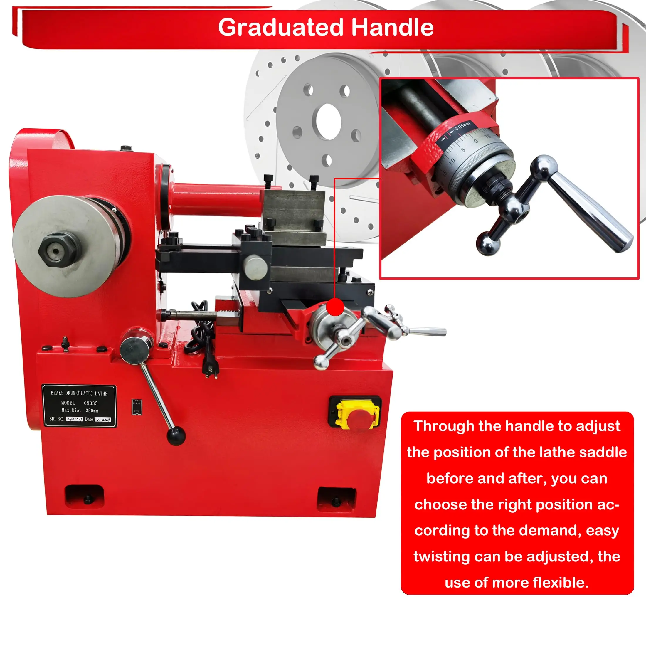 Alibaba.com: C9335 Car Motorcycle Brake Lathe Machine for drum cutting ...