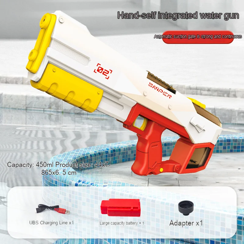 Automatic Water Absorption And Grabbing Big Water Gun Hand & Self ...