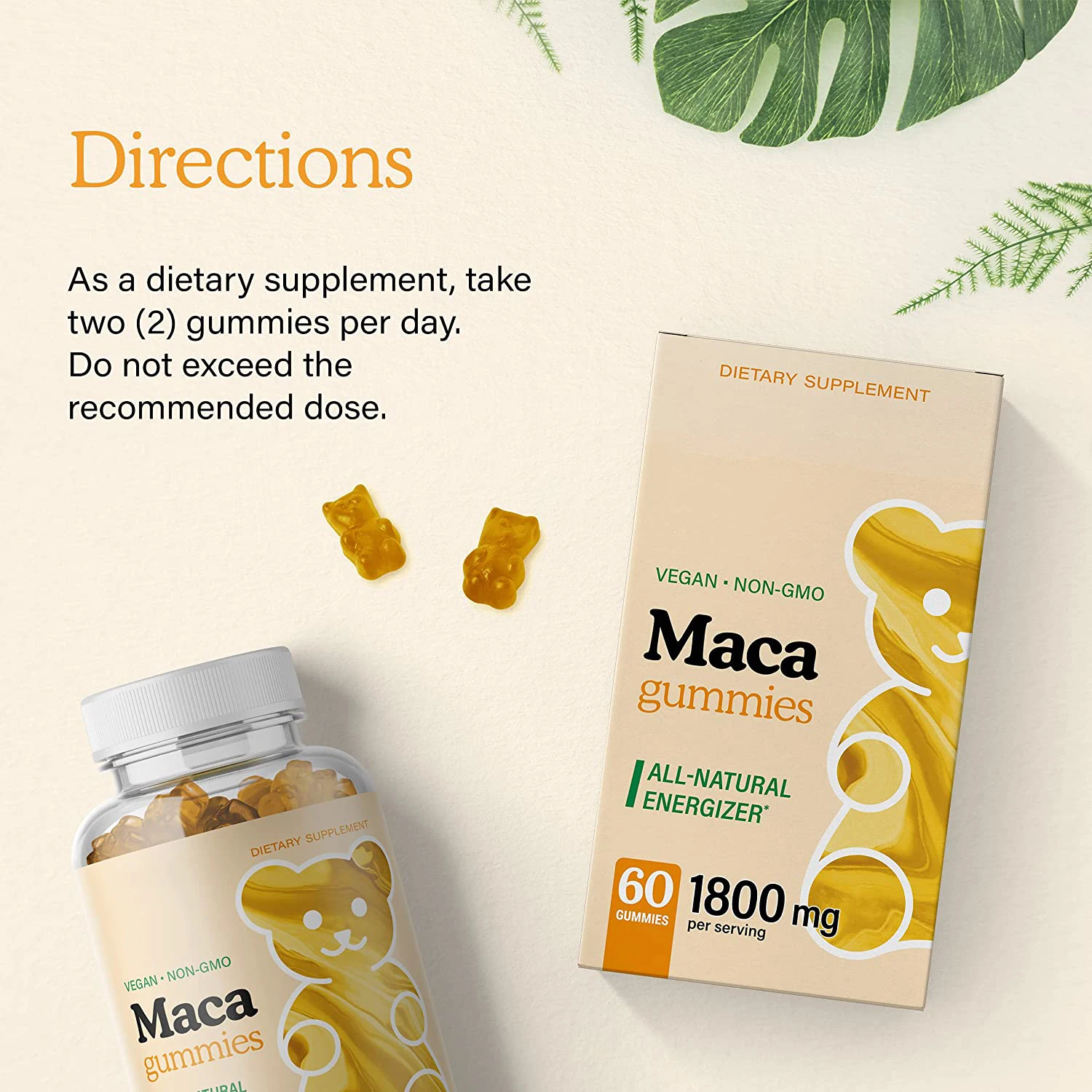 Oem Maca Gummies Organic Peruvian Ginseng Root Supplement For Energy ...