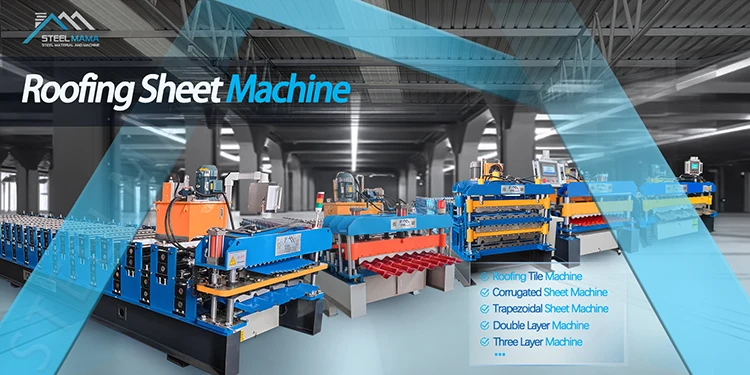 Full Automatic Galvanized Metal Portable Standing Seam Roof Sheet Roll Forming Machine for ...
