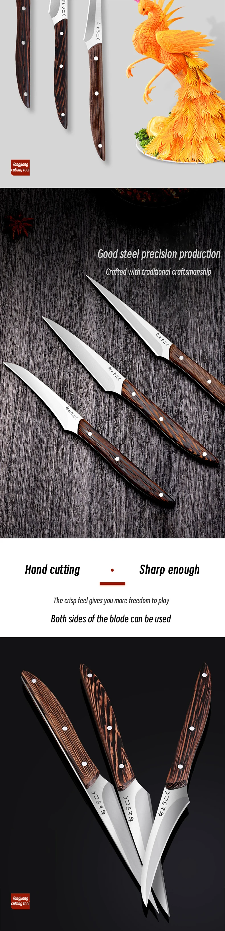 Kitchen Fruit Platter Carving Knife Stainless Steel Master Knives ...