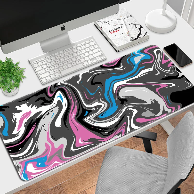 Custom Wholesale Abstract Strata Liquid Fluid Pattern Mouse Pad