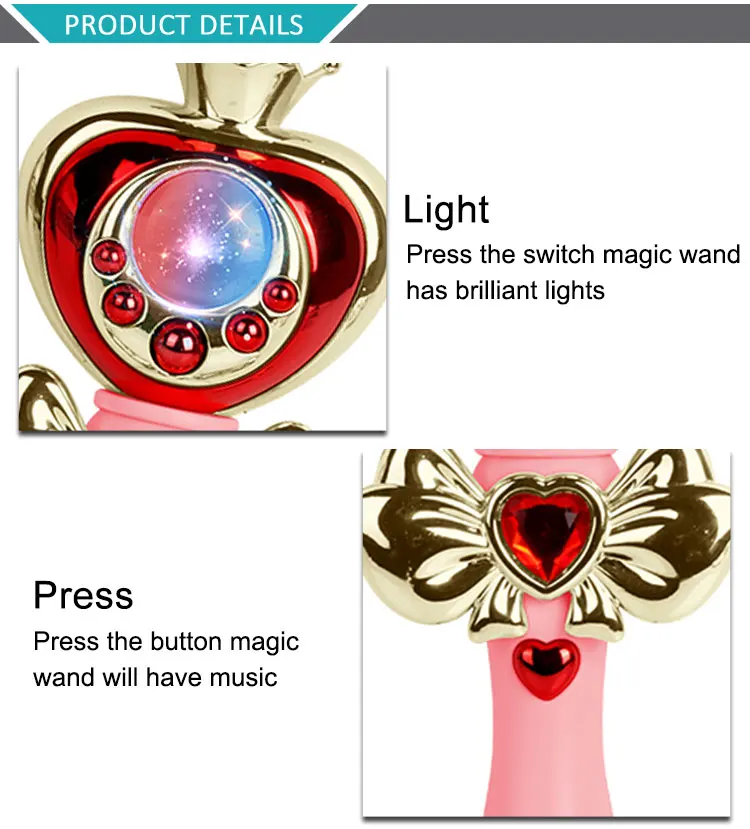 New Design Light Up Toy Magic Moon Princess Wand Flashing Led Fairy ...